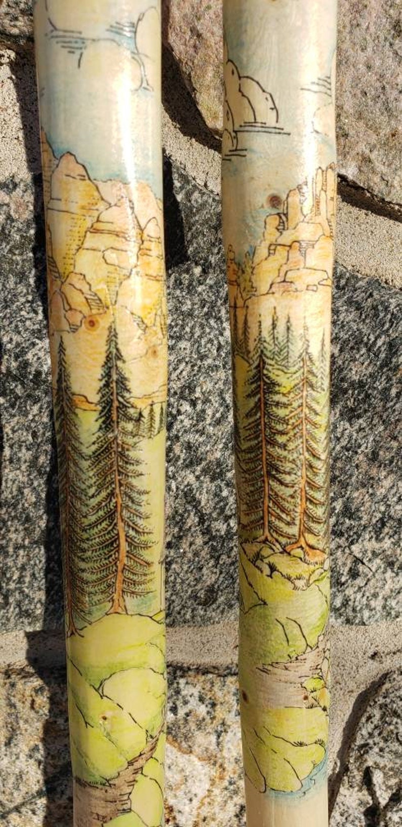 In the Pines of Arizona Walking Stick set - Etsy