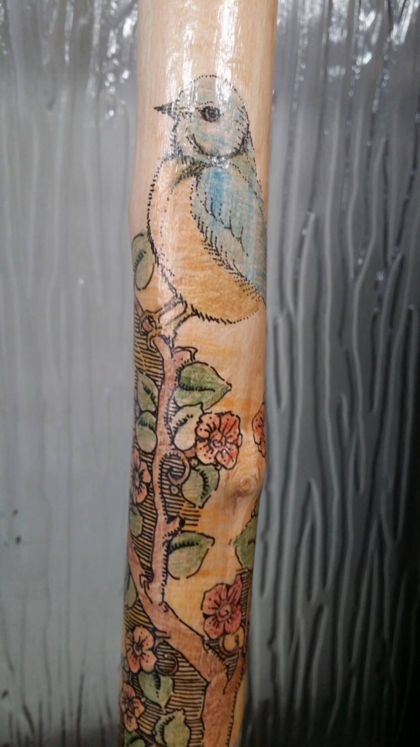 Walking Stick, Handcrafted, Customized Wooden and Functional Artpiece ...