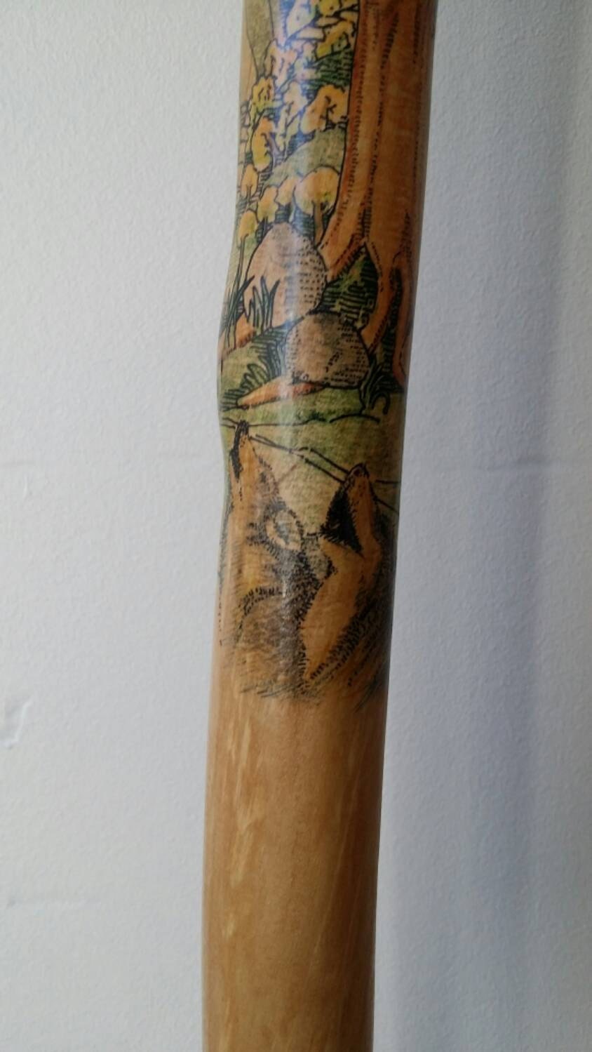 Wolf Walking Stick - Etsy