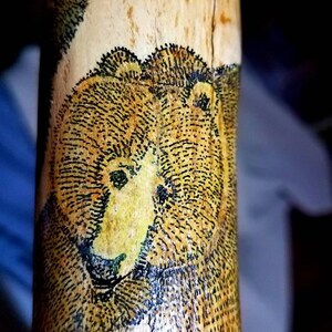 The Bears Hiking Stick - Etsy