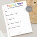 Teacher Thank You Printable End of Year Student Gift Goodbye Letter All ...