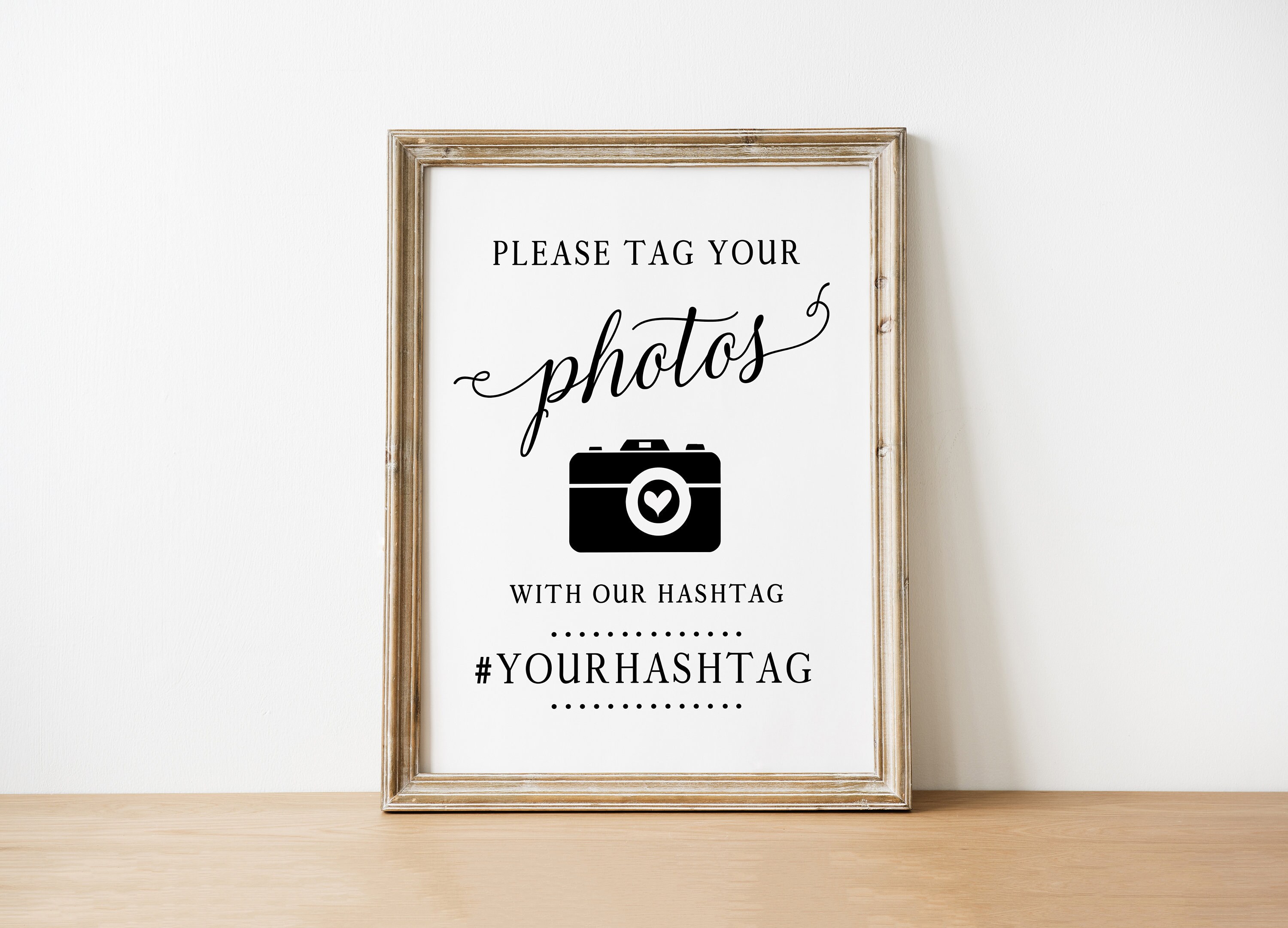 PRINTABLE Please Tag Your Photos Wedding Reception - Etsy Canada