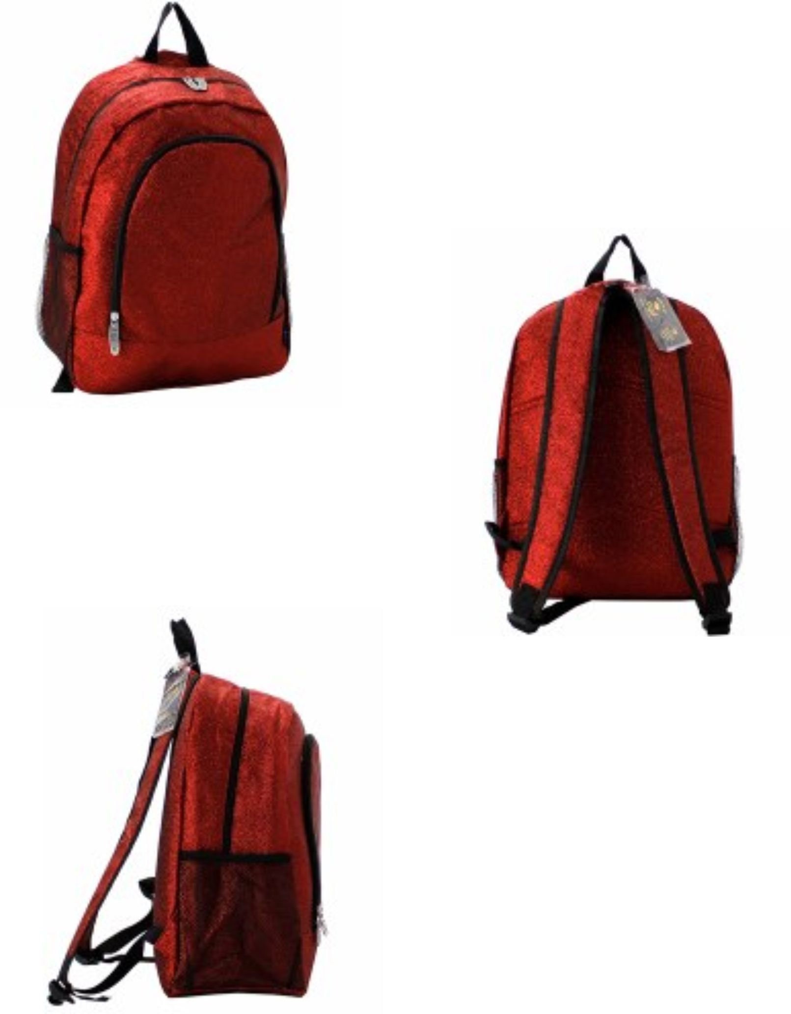 RED Glitter backpack | Etsy