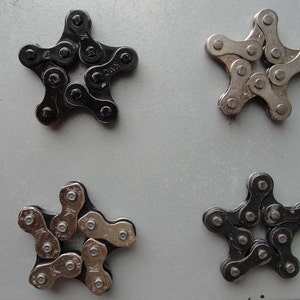 Bicycle Chain Magnet: 5-point Star - Etsy