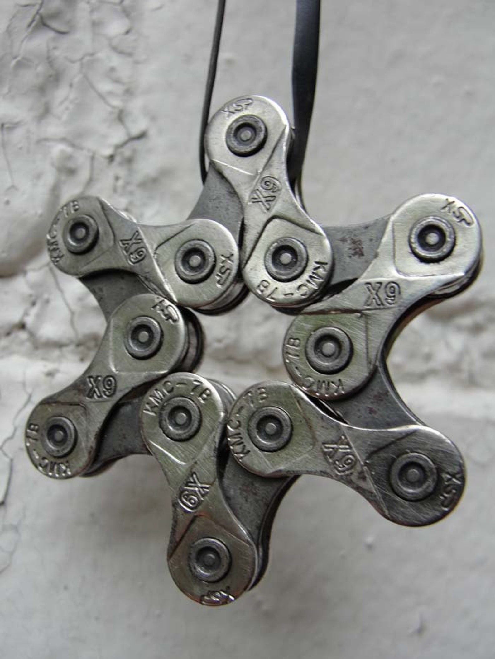 Bicycle Chain Ornament: Snowflake or Star of David - Etsy
