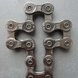 Bicycle Chain Magnet: Cross - Etsy
