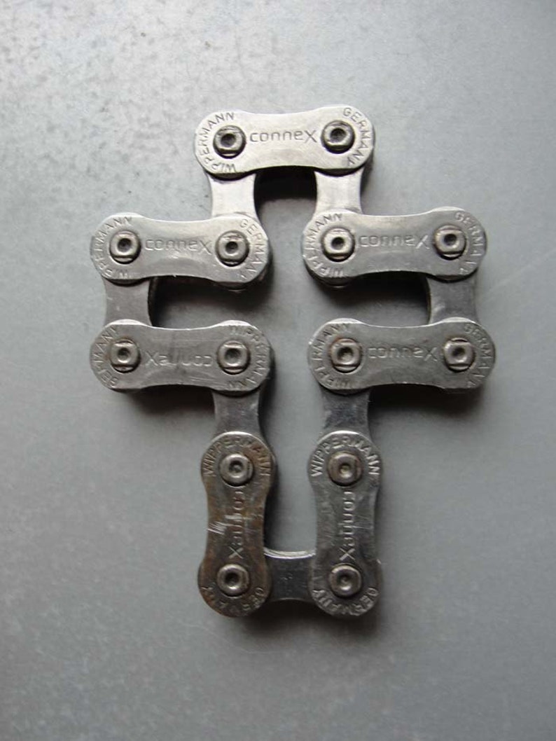 Bicycle Chain Magnet: Cross - Etsy
