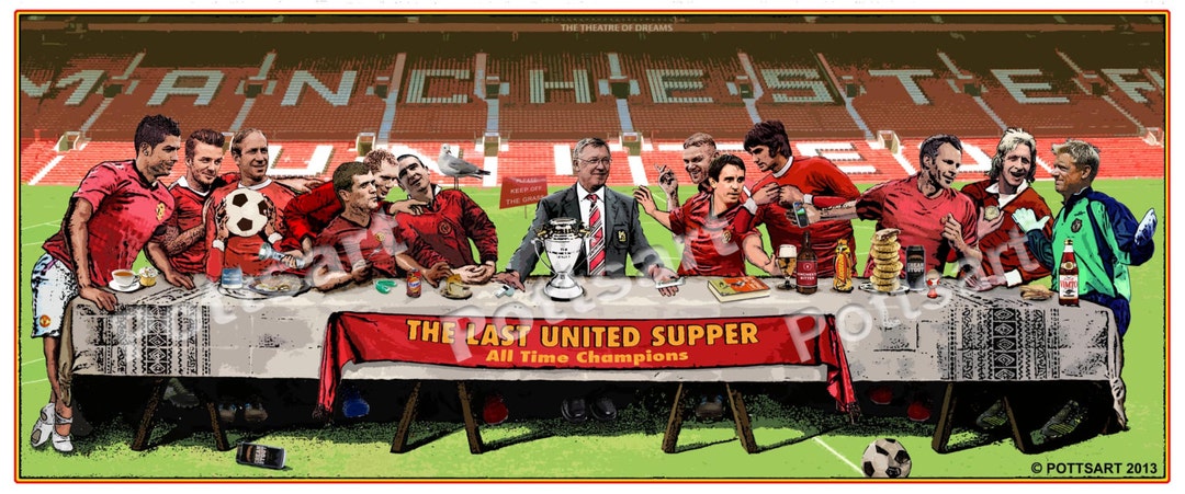 MANCHESTER UNITED POSTER - Etsy