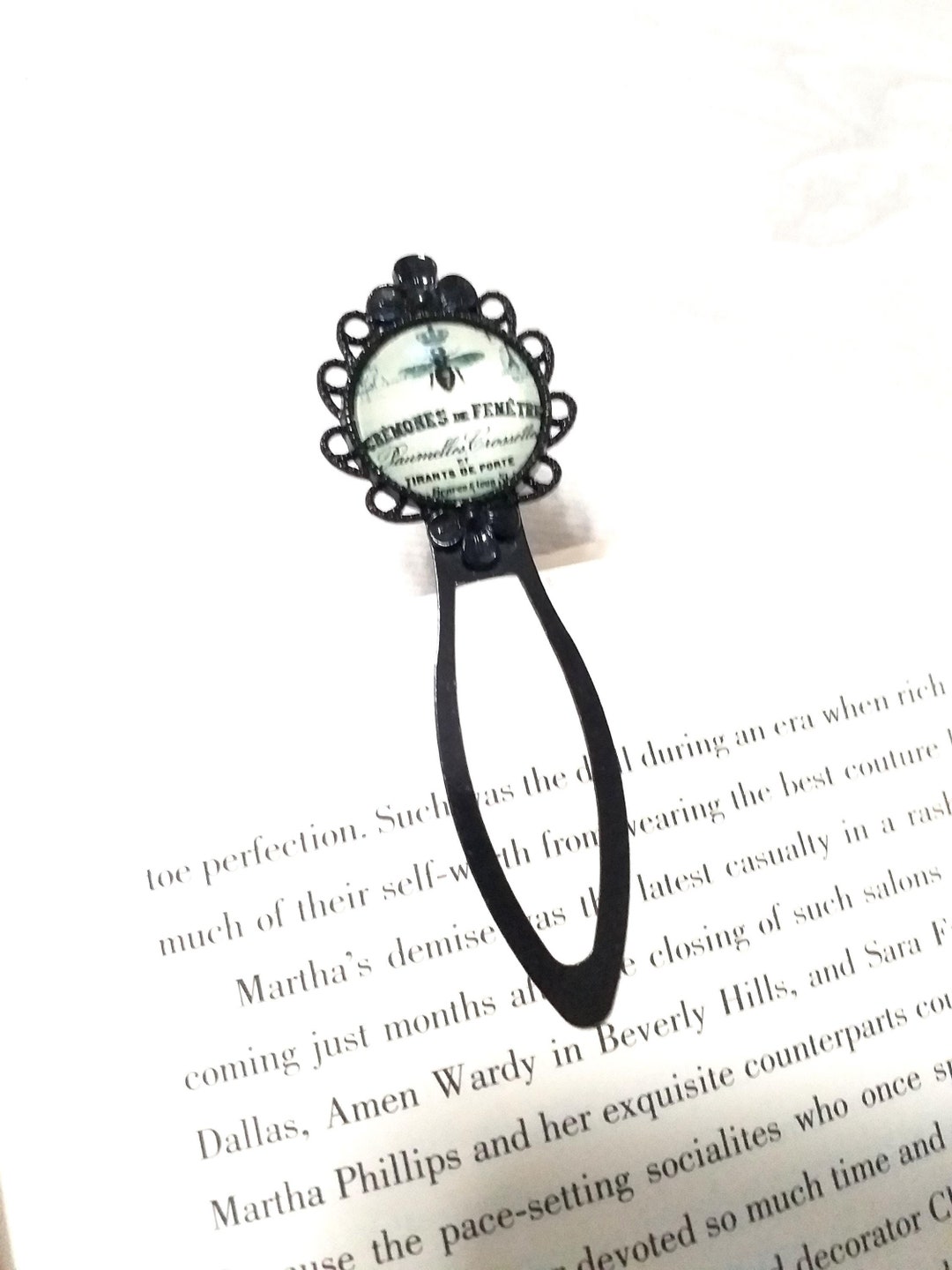 Queen Bee Metal Cameo Bookmark, Bumble Bee Glass Book Clip, Scripture ...