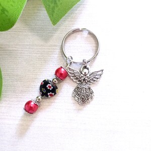 Angel Charm Keychain, Guardian Angel Key Protection Car Accessory ...