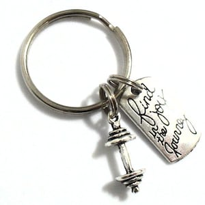 Weight Loss Keychain, Muscle Building Key Chain, Dumbbell Key Ring ...