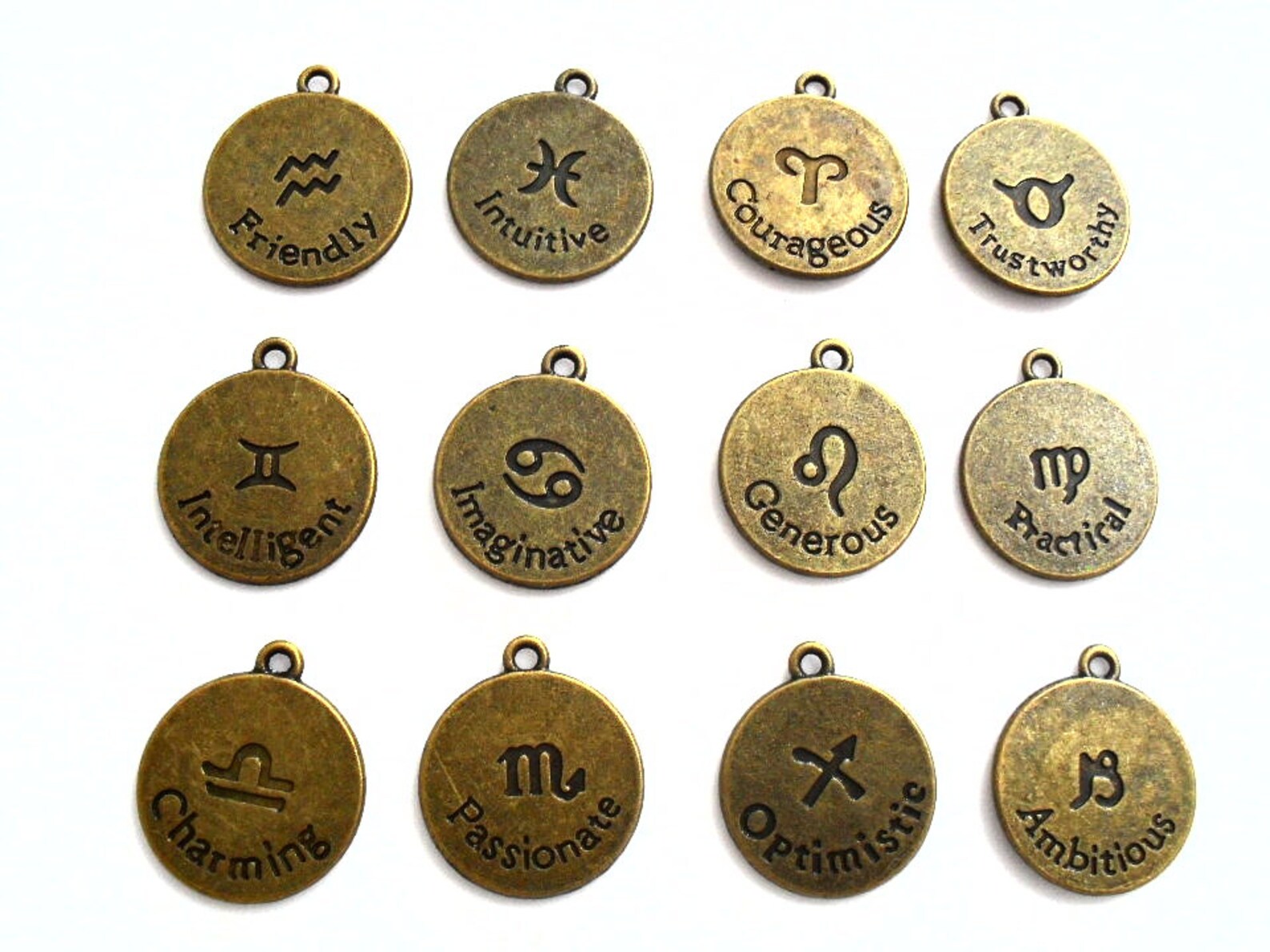 Horoscope Keychains Astrology Beaded Key Chains Zodiac - Etsy