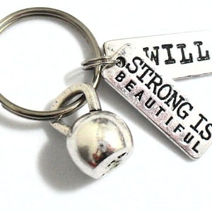 Kettlebell Key Chain, Strength Training Keychain, Kettlebell Charm ...