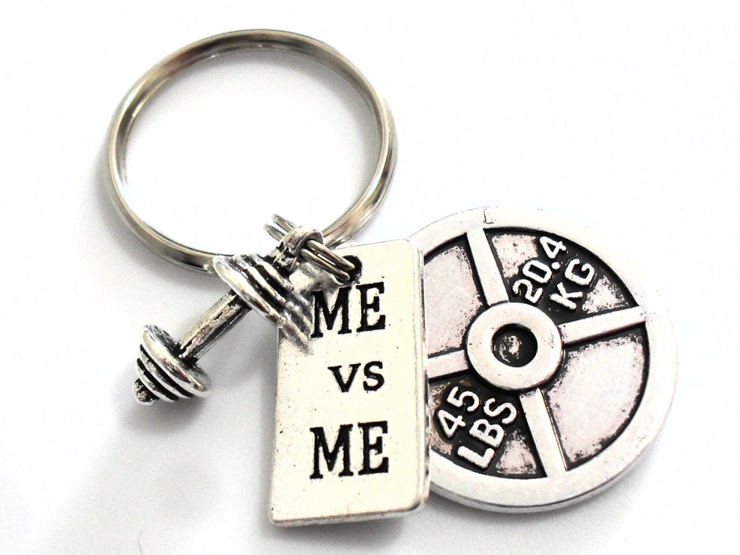 Bodybuilding Keychain, Weight Plate Charm Key Chain, Weight Training ...