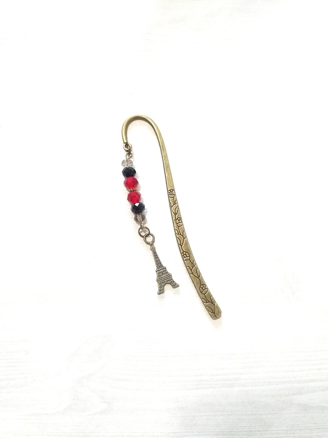 Paris Eiffel Tower Bookmark, France Metal Book Hook With Bronze Tone ...