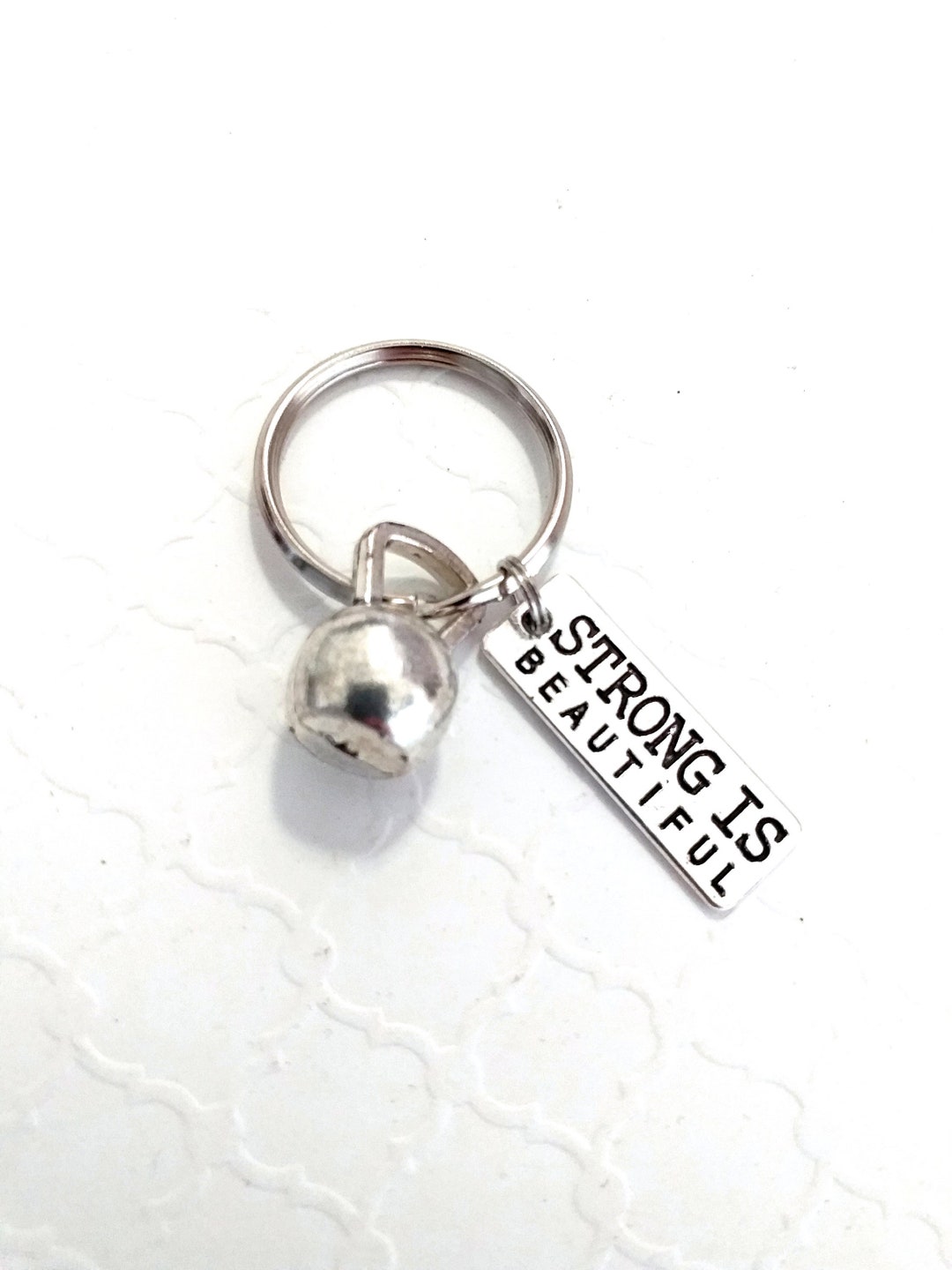 Kettlebell Key Chain, Strength Training Keychain, Kettlebell Charm ...
