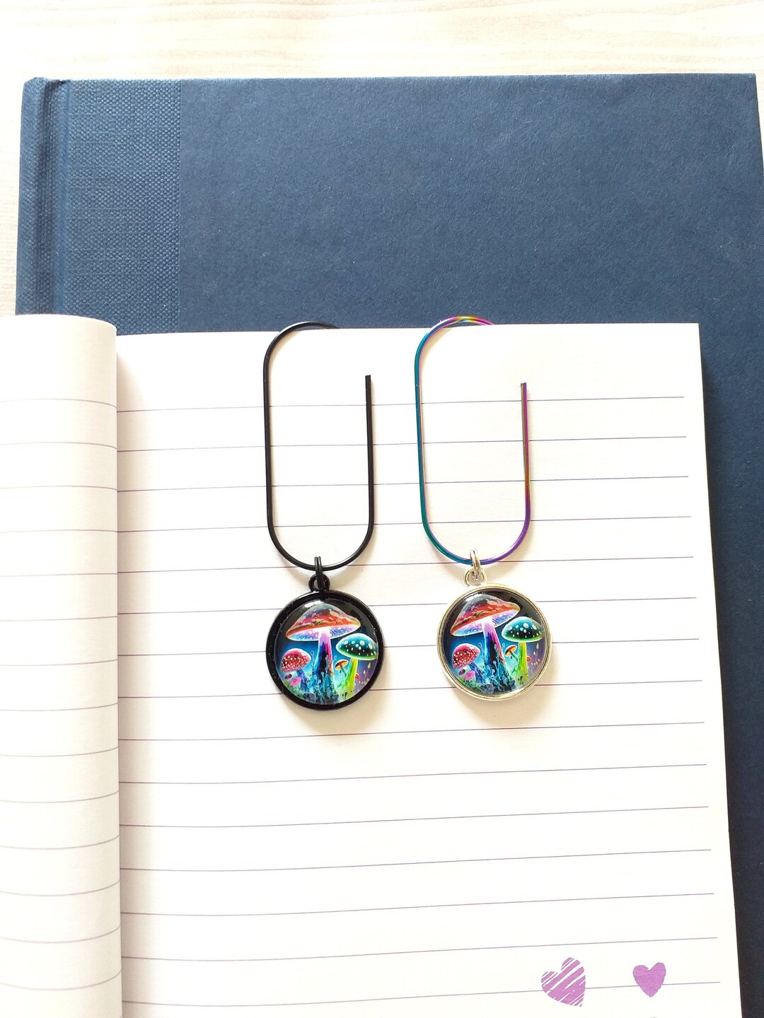 Magic Mushrooms Wide Paperclip, Psychedelic Shrooms Large Paper Clip ...