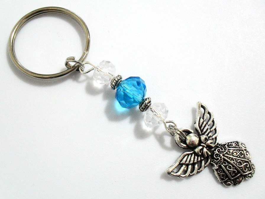 Angel Keychain Guardian Angel Car Accessories Key Chain With - Etsy