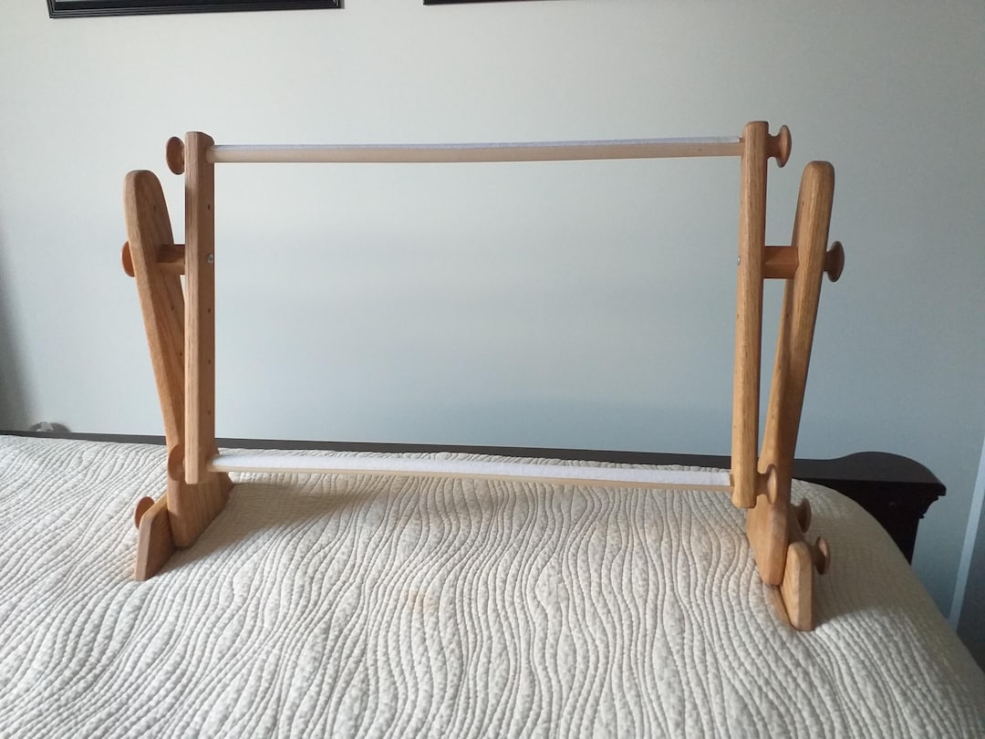 Cross Stitch Wood Stand, Wooden Counted Cross Stitching Frame, Foldable ...