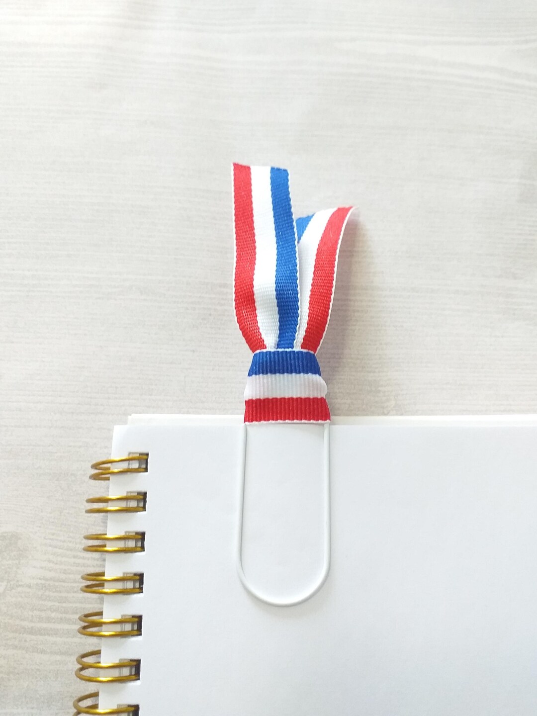 French Flag Cloth Ribbon Paperclip, France Wide Paper Clip, Cloth Bow ...