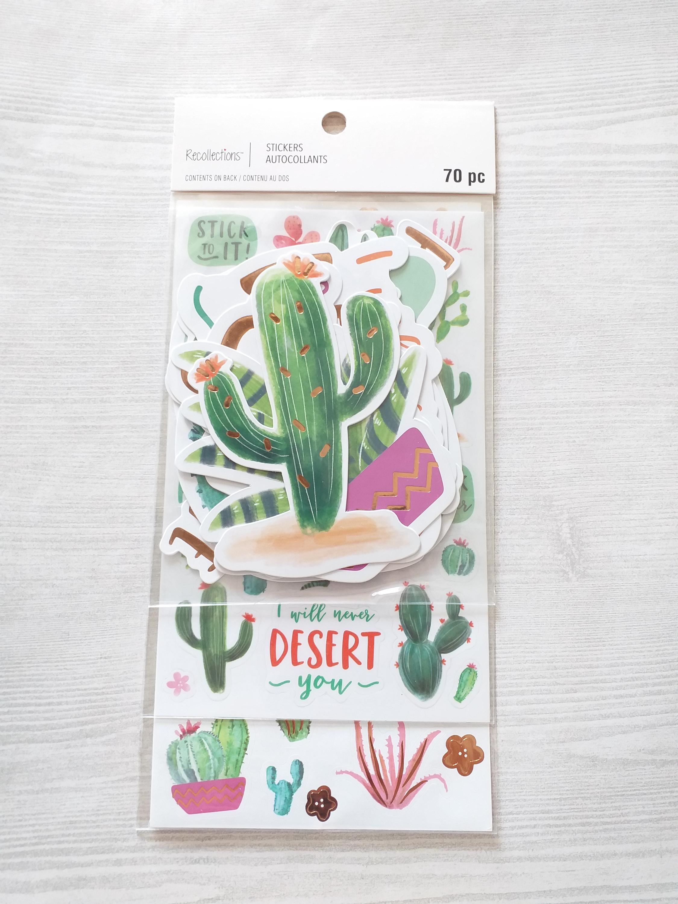 Stickers Bundle, Destash Flowers and Cactus Planner Stickers, Love Kiss ...