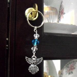 Angel Keychain, Guardian Angel Car Accessories Key Chain With Clear and ...