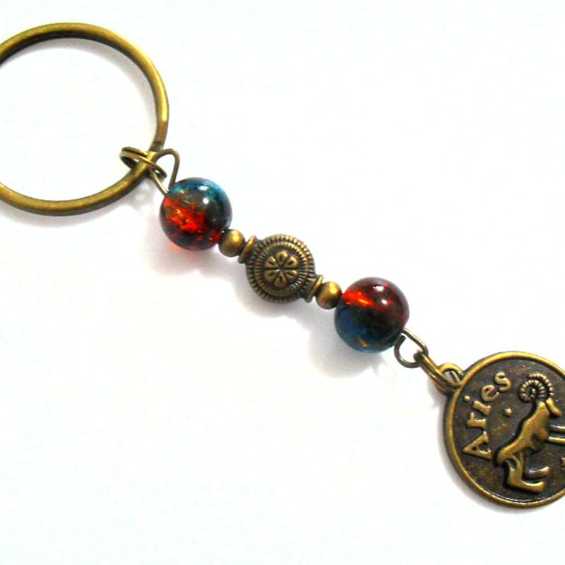 Zodiac Key Chain - Etsy