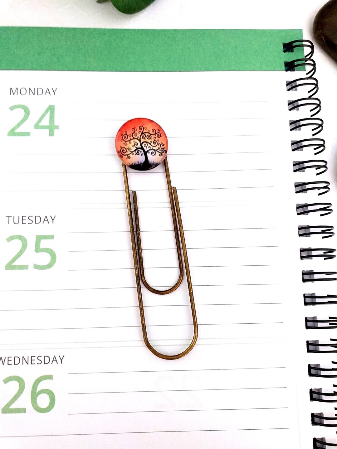 Large Tree of Life Paper Clip, Colorful Yoga Bohemian Spirit Tree Big ...