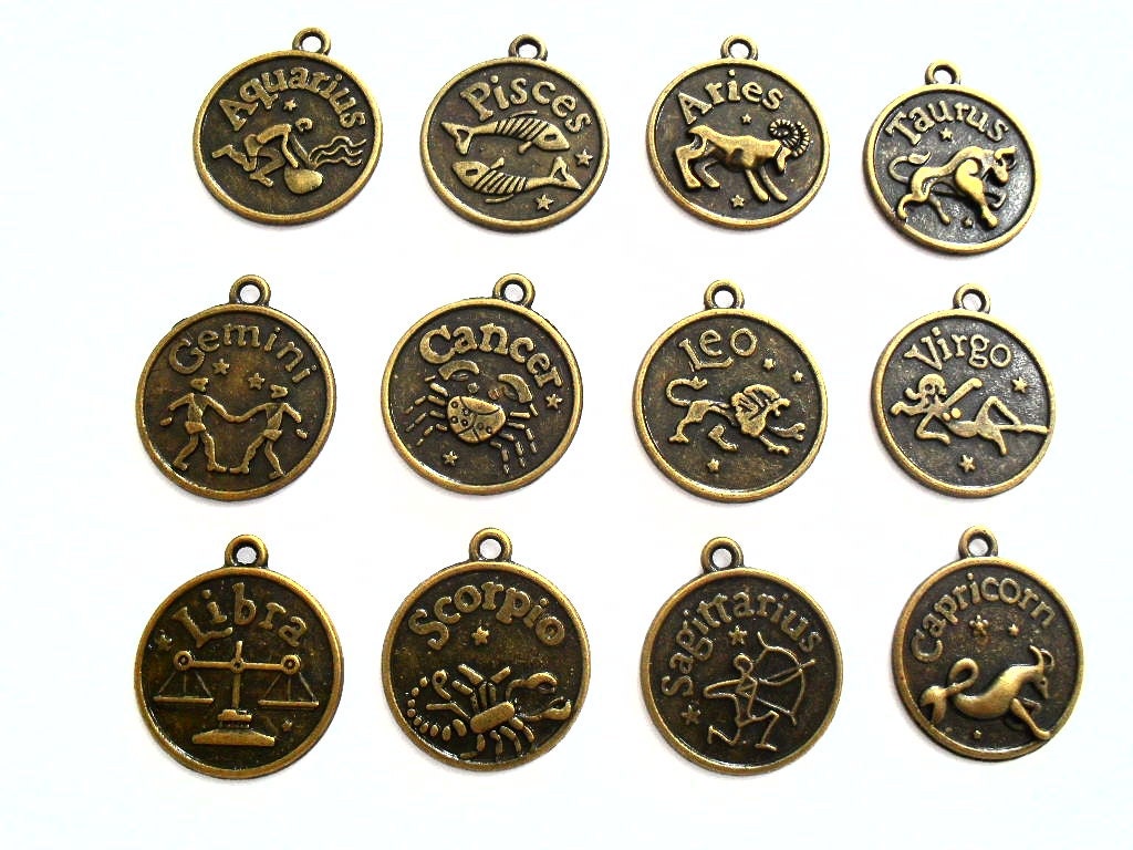 Horoscope Keychains Astrology Beaded Key Chains Zodiac - Etsy