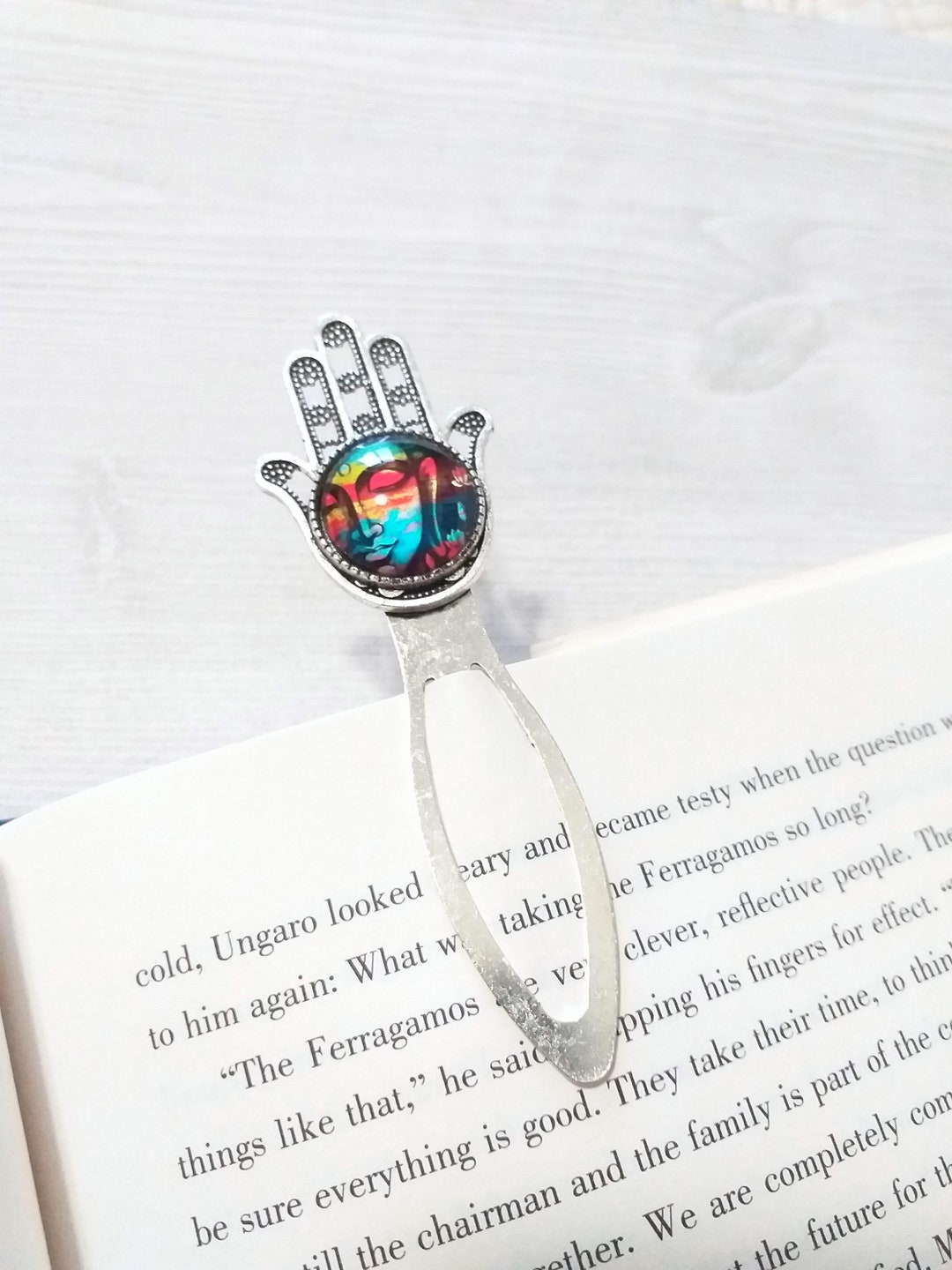 Buddhism Bookmark Clip, Buddha Head Book Clip, Positivity Meditation ...