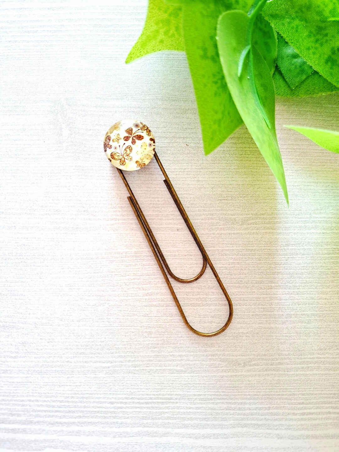 Butterfly Paper Clip, Large Butterflies Planner Paperclip in Yellow and ...