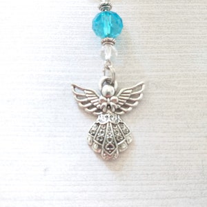 Angel Keychain, Guardian Angel Car Accessories Key Chain With Clear and ...