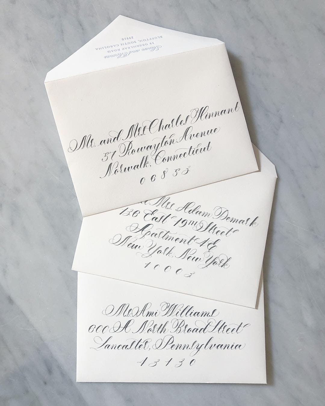 Custom Envelope Calligraphy - Traditional Script - Etsy