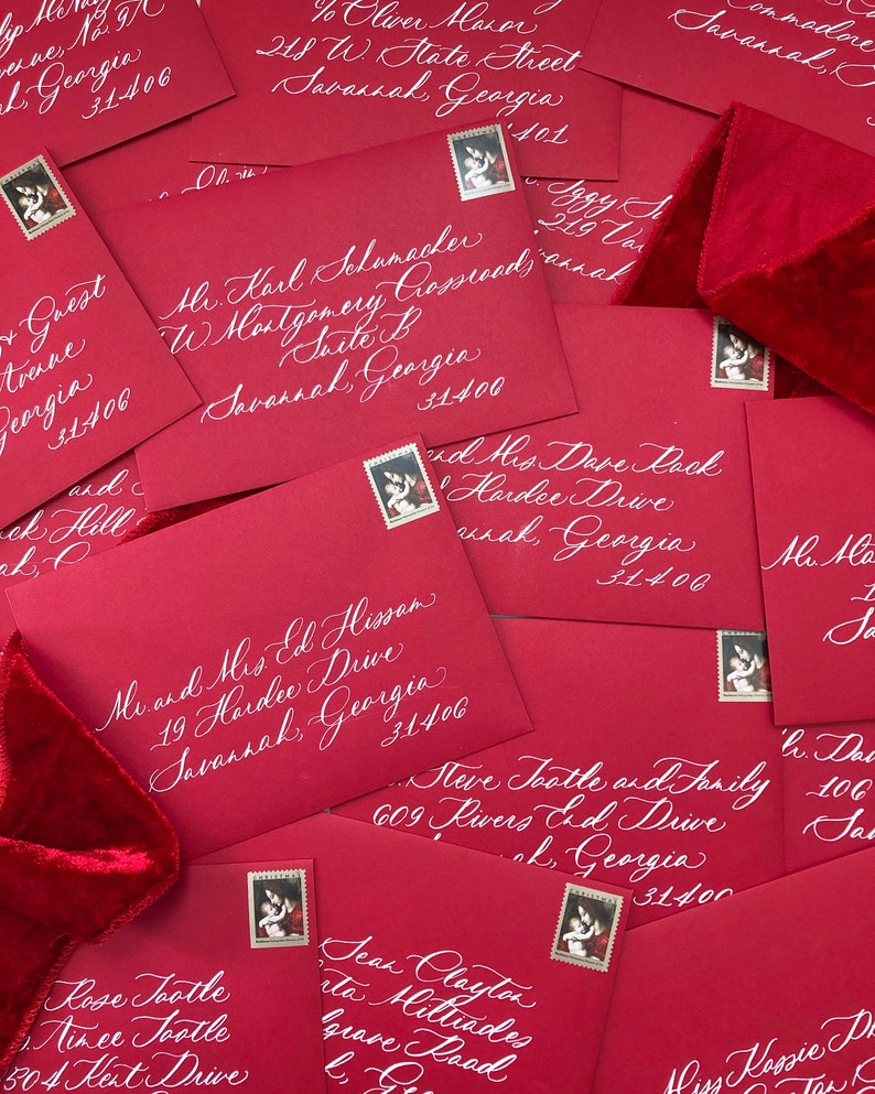 Custom Envelope Calligraphy Modern Script | Etsy