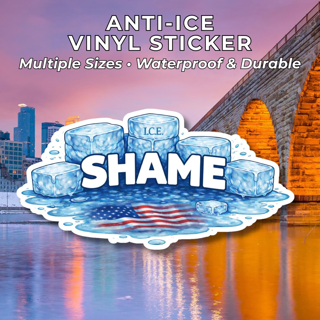 ICE is Shameful Sticker | Anti ICE Vinyl Sticker | Human Rights ...