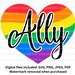 Ally, Gay Pride Digital File for Cricut, Silhouette, to Print, Etc. - Etsy