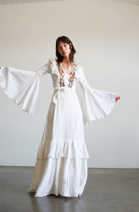 vintage 1970s gauzy dress - Gem