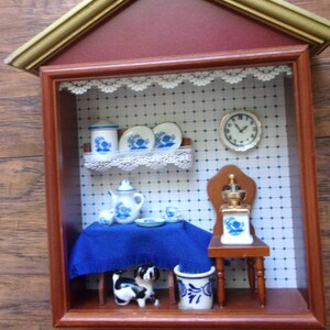 Vintage Reutter Porcelain Shadow Box: German Tea Room Wall Decor 8" H ...