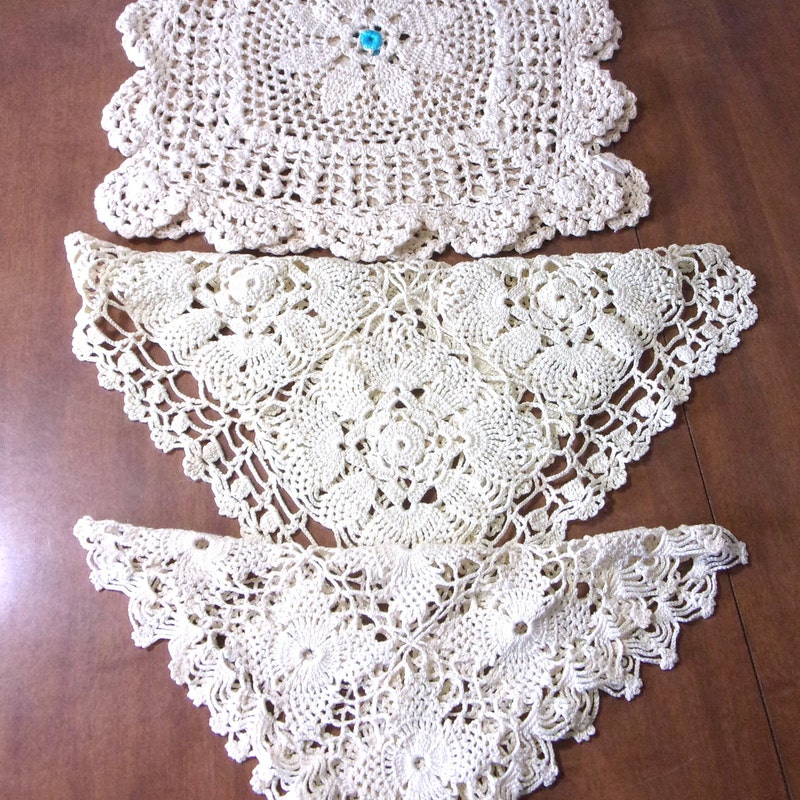 Lace Chair Doilies Set - Etsy