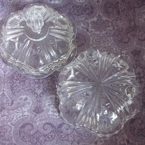 Vintage Pineapple Cut Glass Candy Dish, Footed Dish With Lid 5.25" T ...