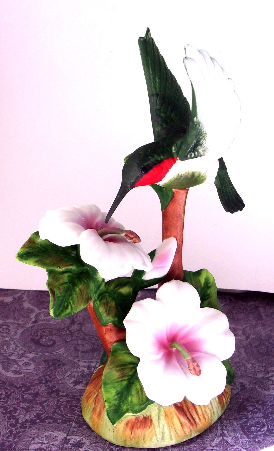 Vintage Avon Bisque Porcelain Hummingbird Figurine 7" T. Like New. - Etsy