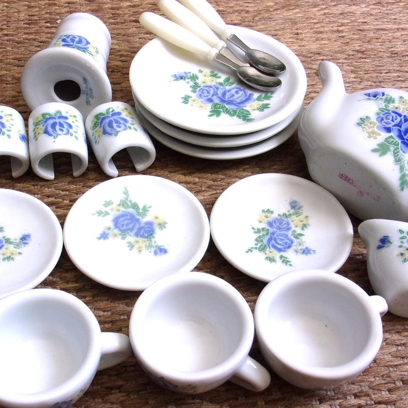 Miniature Tea Set - Etsy