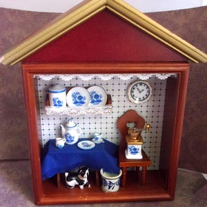 Vintage Reutter Porcelain Shadow Box: German Tea Room Wall Decor 8" H ...