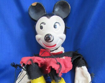 Mickey Mouse Puppet - Etsy