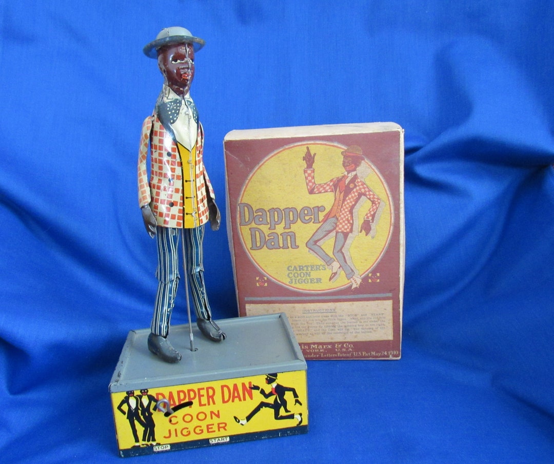 Wind up TAP DANCER Dapper Dan Wind up Dapper Dan Wind up Tin Toy Harlem ...