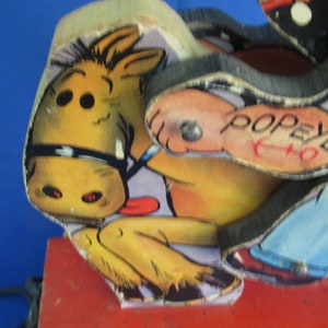 FISHER PRICE POPEYE on Horse C. 1937 Pull Toy Cowboy 705 Spark Plug - Etsy