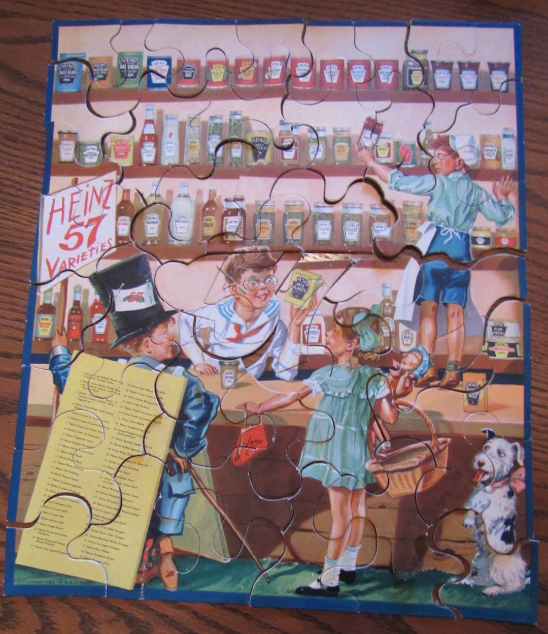Vintage Heinz 57 Varieties Puzzle, Complete - Etsy