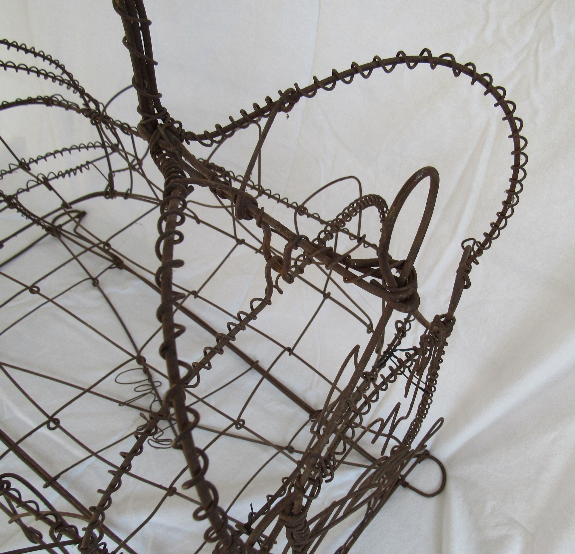 Antique Wire Cradle Bassinet 1898 Hand Crafted - Etsy