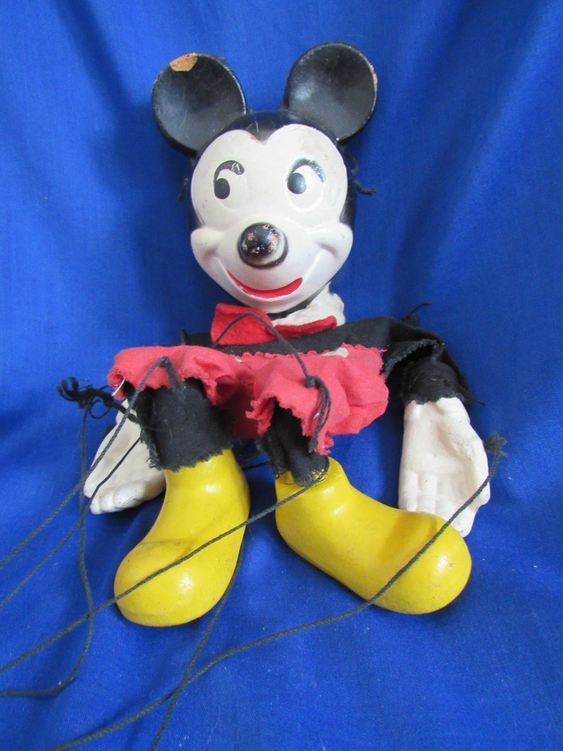 Mickey Mouse: Puppet Mickey Mouse Marionette Vintage Disney String ...