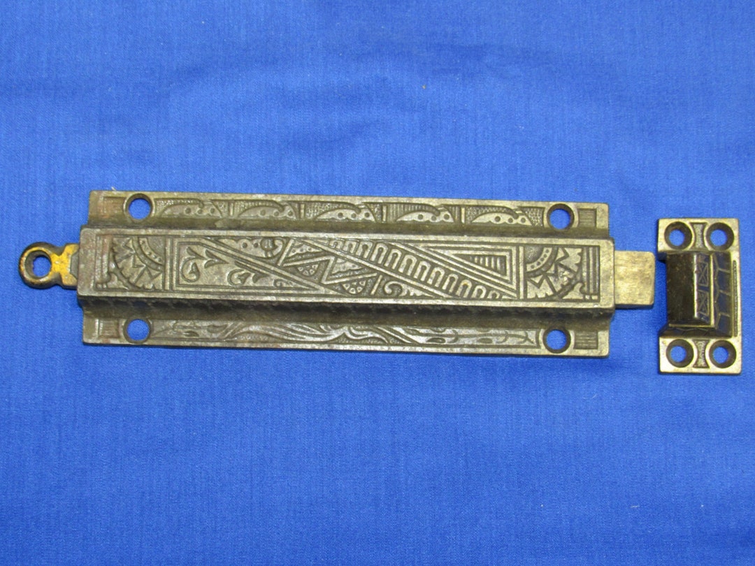 Antique Iron Slide Bolt French Door Latch - Etsy